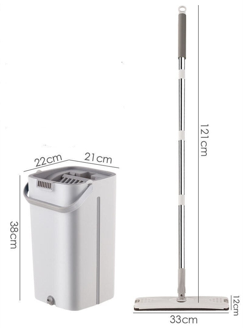 Flat Bottom Mop and Bucket Set with Aluminum Handle – Modern Aussies