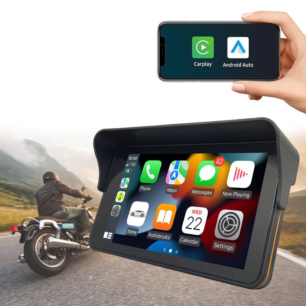 Motorcycle CarPlay Touchscreen Device - Wireless Connectivity, HD IPS ...